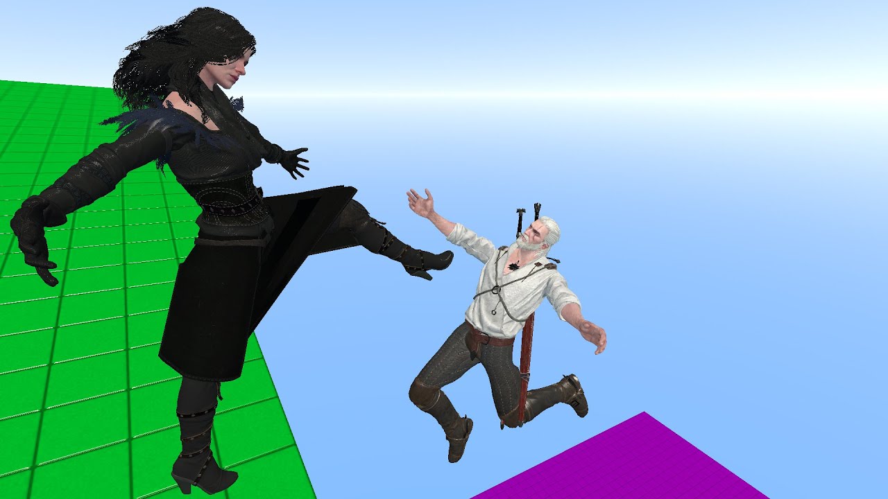 Gmod The Witcher Ragdolls [Geralt of Rivia] vol.1 - YouTube