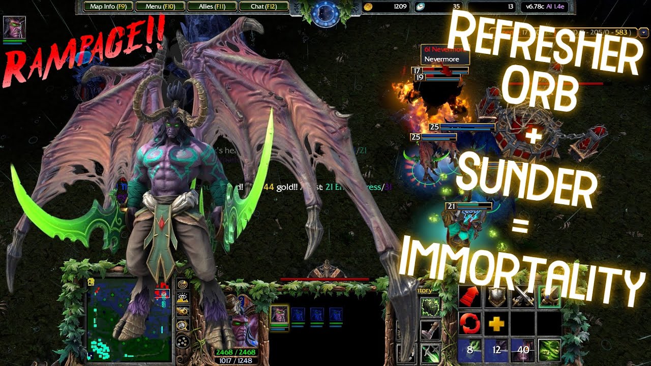 Terrorblade - Soul Keeper | 5v5 | Dota 1 Gameplay | Warcraft III: Reforged - YouTube