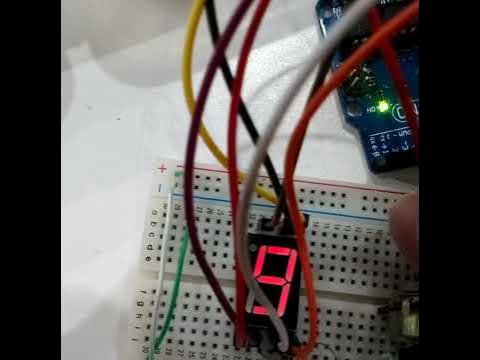 Display de 7 segmentos con potenciómetro por arduino uno - YouTube