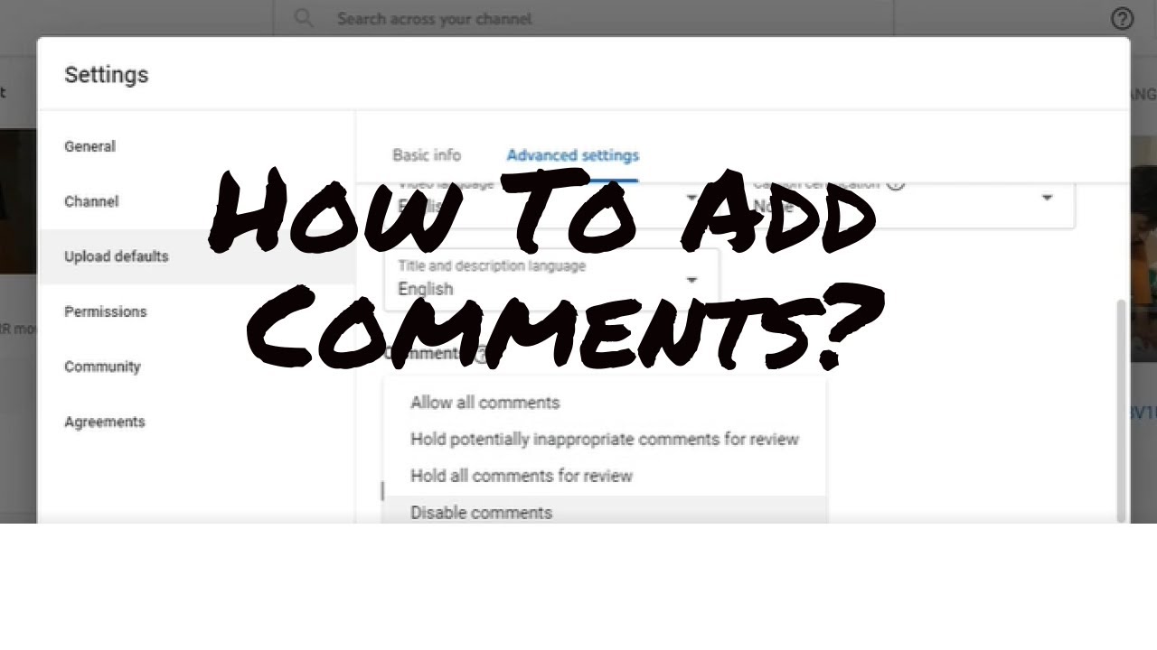 How To Add Comments? I YT Tutorials - YouTube