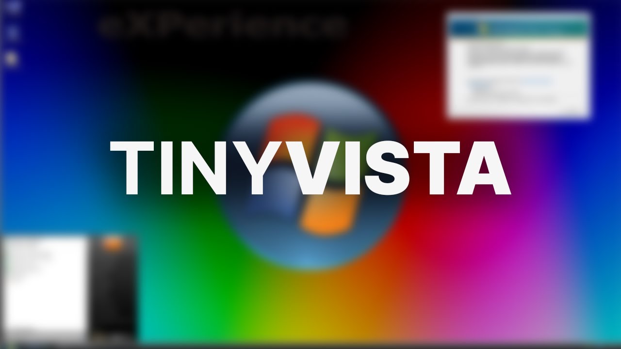 A LIGHTWEIGHT Windows Vista? - TinyVista - YouTube