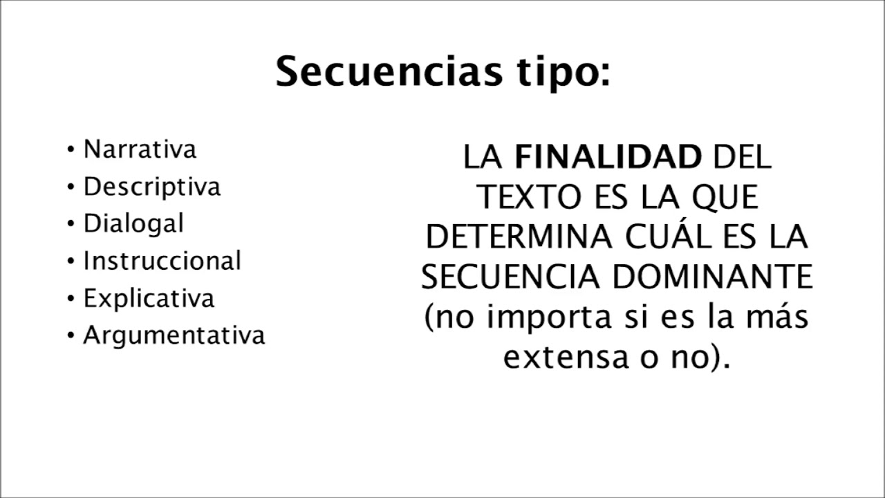 Tipos De Secuencias Textuales - Image to u Tipos De Secuencias Textuales - Image to u