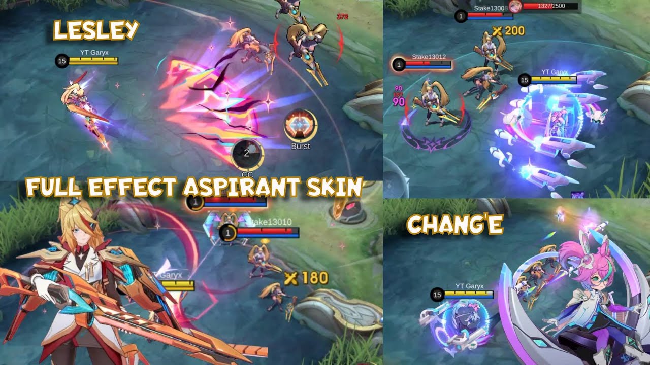 GAMEPLAY LESLEY ASPIRANT SKIN & GAMEPLAY CHANG'E ASPIRANT SKIN MLBB ...