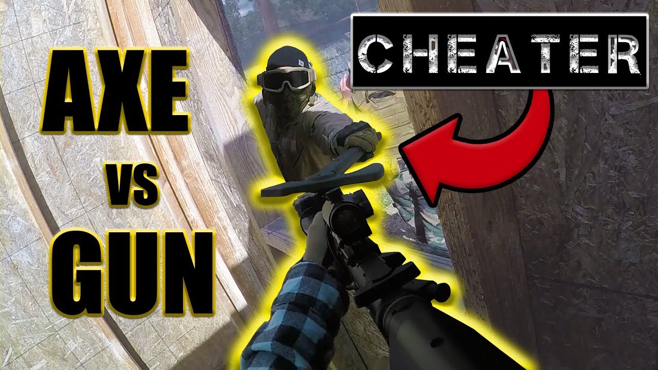 CRINGY AIRSOFT CHEATER tries to melee my GUN! - YouTube