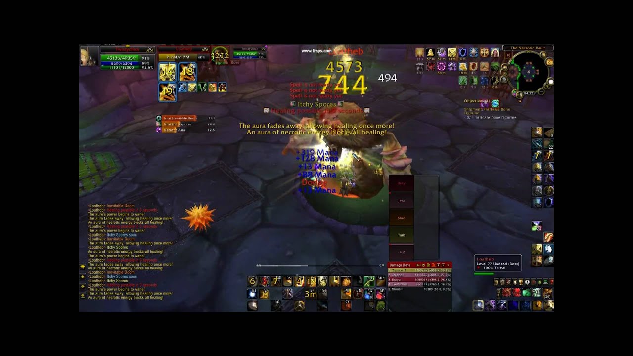 WoW - Naxxramas10 Loatheb - 5 manned! - YouTube