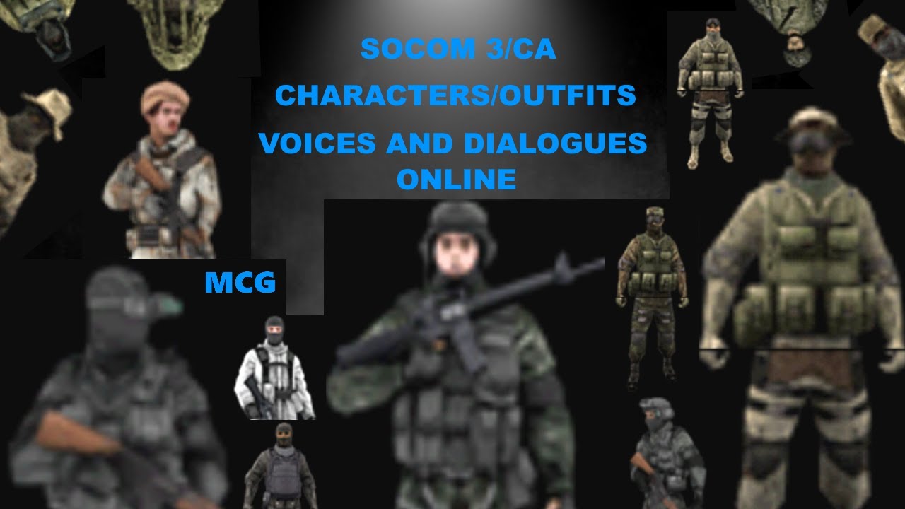 Socom 3/CA all voices and dialogues (Remake) - YouTube