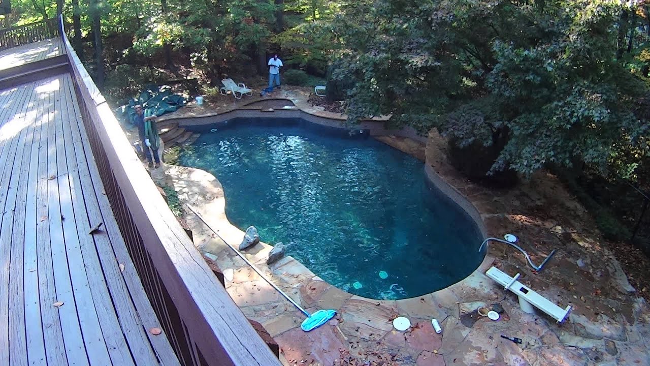 Swimming Pool Closing Time-lapse - Sony Action Cam HDR-AS15 - YouTube