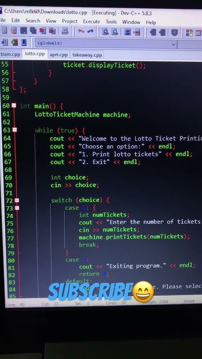 Lotto Ide Dev C Coding Cplusplus Ccompiler Cpp Devcpp Learncpp 0648