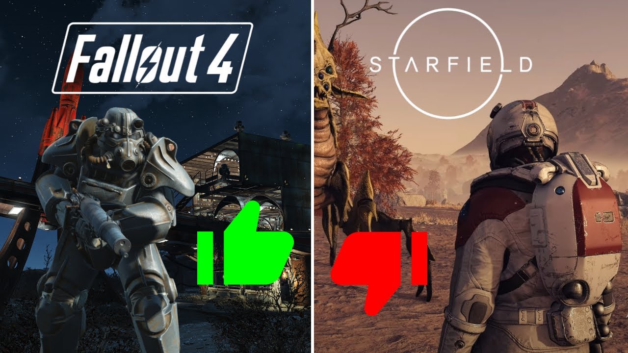 The Biggest Downgrade in Gaming History? (Fallout 4 vs Starfield) - YouTube