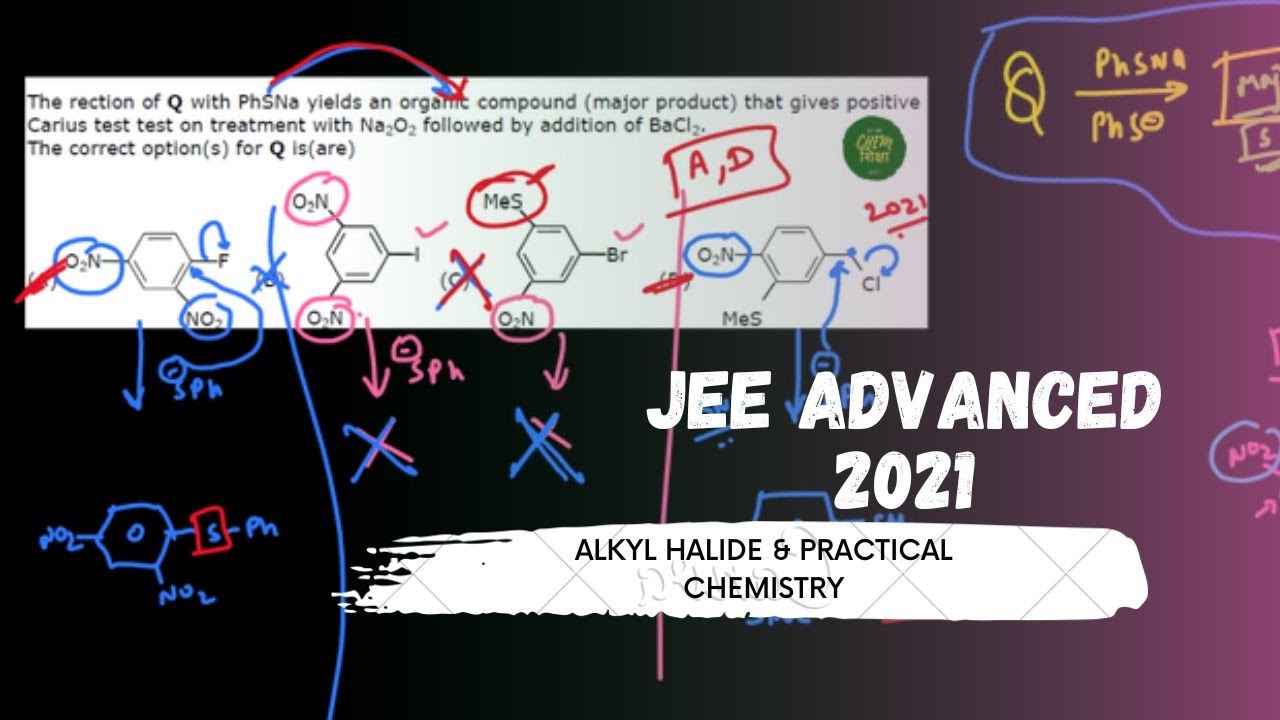 JEE ADVANCED 2021 SOLUTION - The rection of Q with PhSNa yields an ...