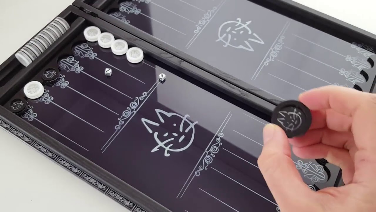 Backgammon set tempered glass board with Initials gift for men, husband ...