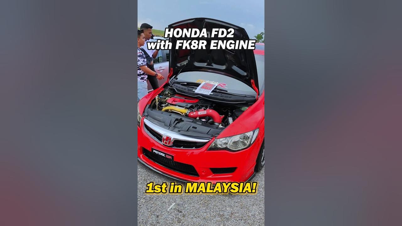 FD2 with FK8R Engine swap 🔥🇲🇾 #honda #k20 #vtec #hondacivic #fd2r #fk8 - YouTube