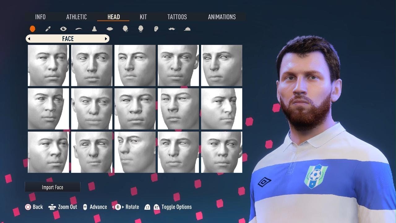 Messi Pro Clubs face tutorial - YouTube
