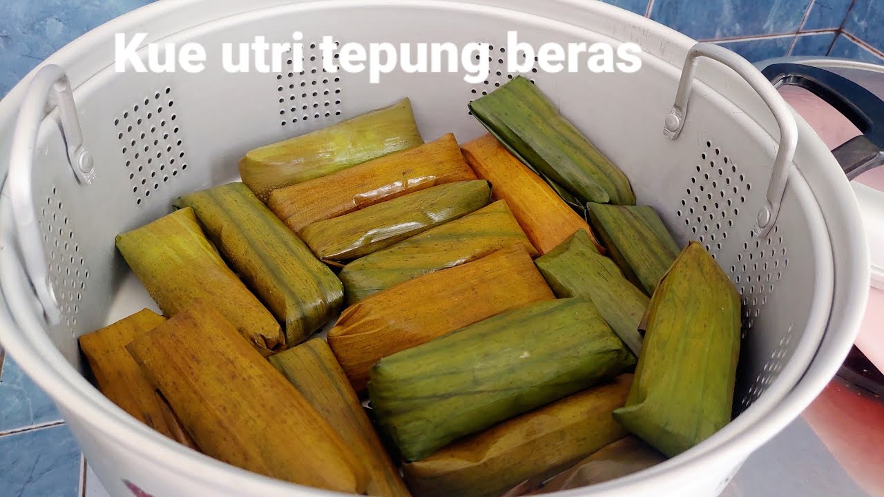 Kue utri dari tepung beras - YouTube