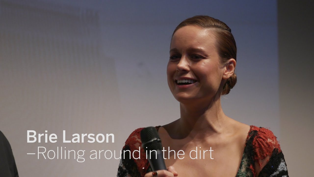BRIE LARSON Rolling around in the dirt | TIFF 2016 - YouTube