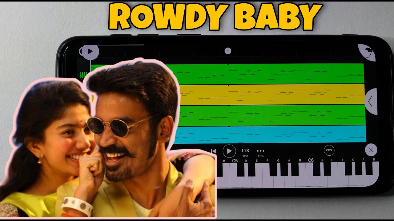 Mari 2 - Rowdy Baby Song Instrumental Cover on FL Studio Mobile - YouTube