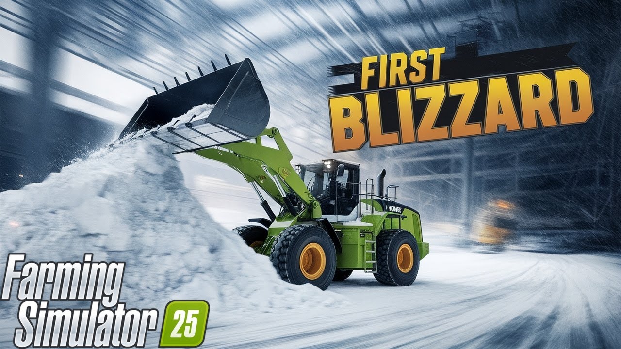 SNOWPOCALYPSE! MASSIVE Blizzard Hits Our Town! | Farming Simulator 25 - YouTube