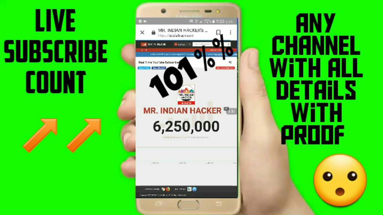 How to see live subscribe count full explain. - YouTube