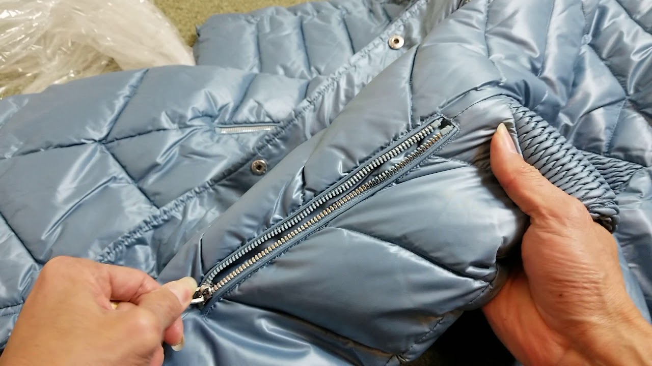 ASMR Kenneth Cole Faux-Fur Puffer Hooded Jacket! - YouTube