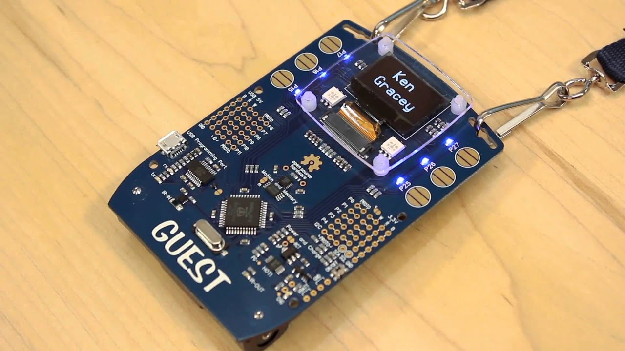 Getting Started with the Parallax Hackable Electronic Badge - YouTube