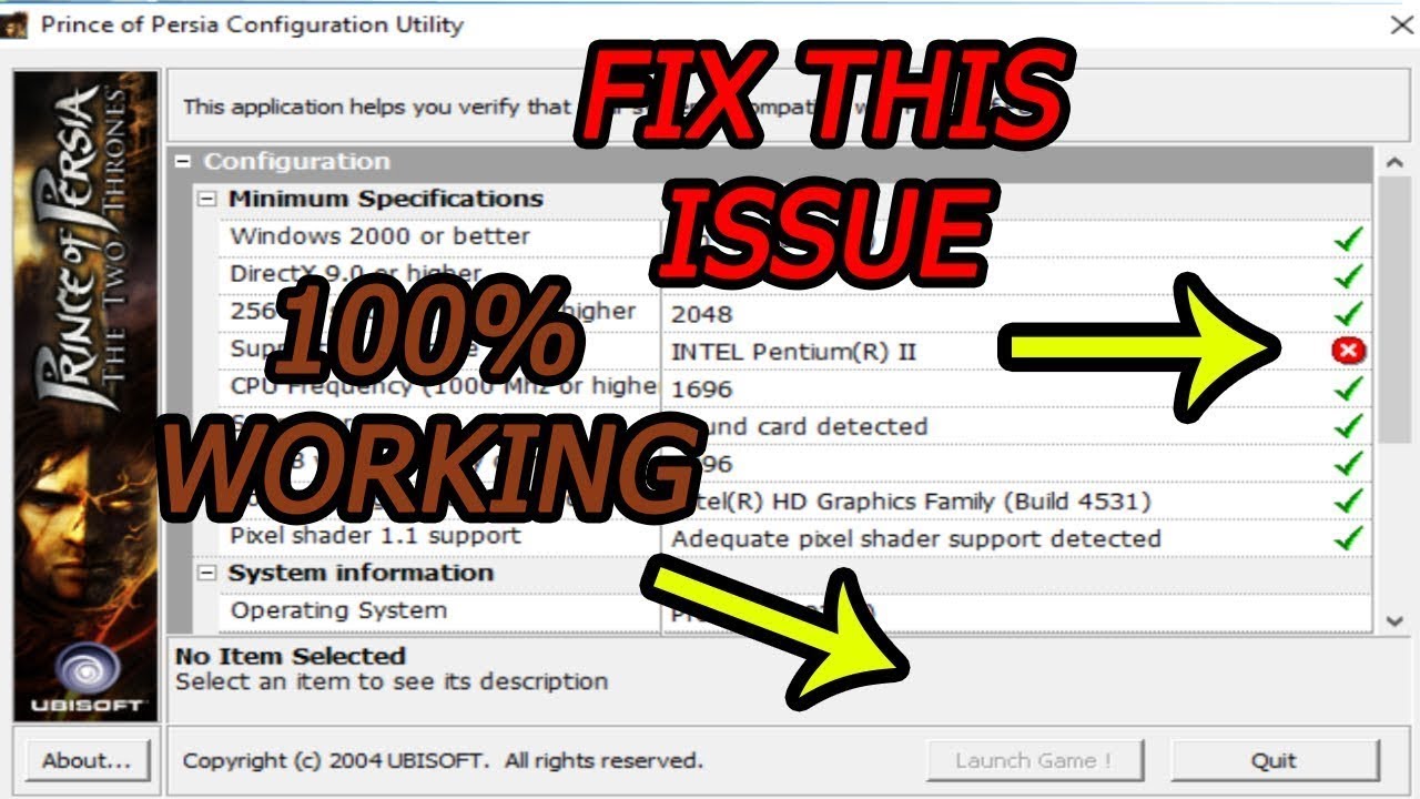 How To Prince Of Persia T2T Run In 64bit ||100% Working - YouTube