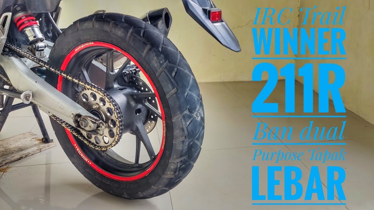 Ban Dual Purpose untuk Motor Sport IRC Trail Winner 140/70 - YouTube