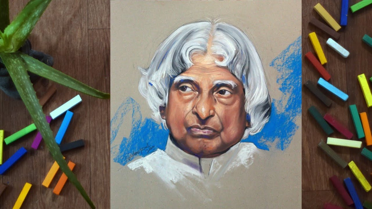 A.P.J ABDUL KALAM DRAWING TIME-LAPSE II HOW TO DRAW A.P.J ABDUL KALAM ...