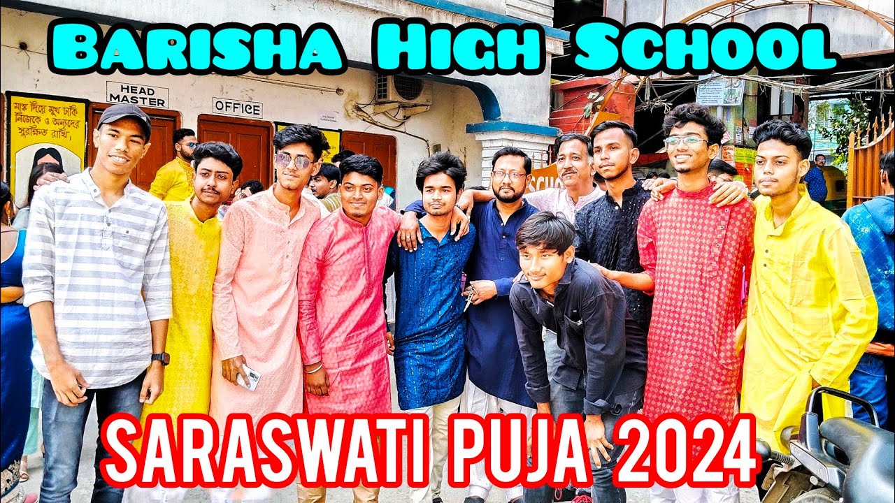 Barisha High School Saraswati Puja 2024 - YouTube