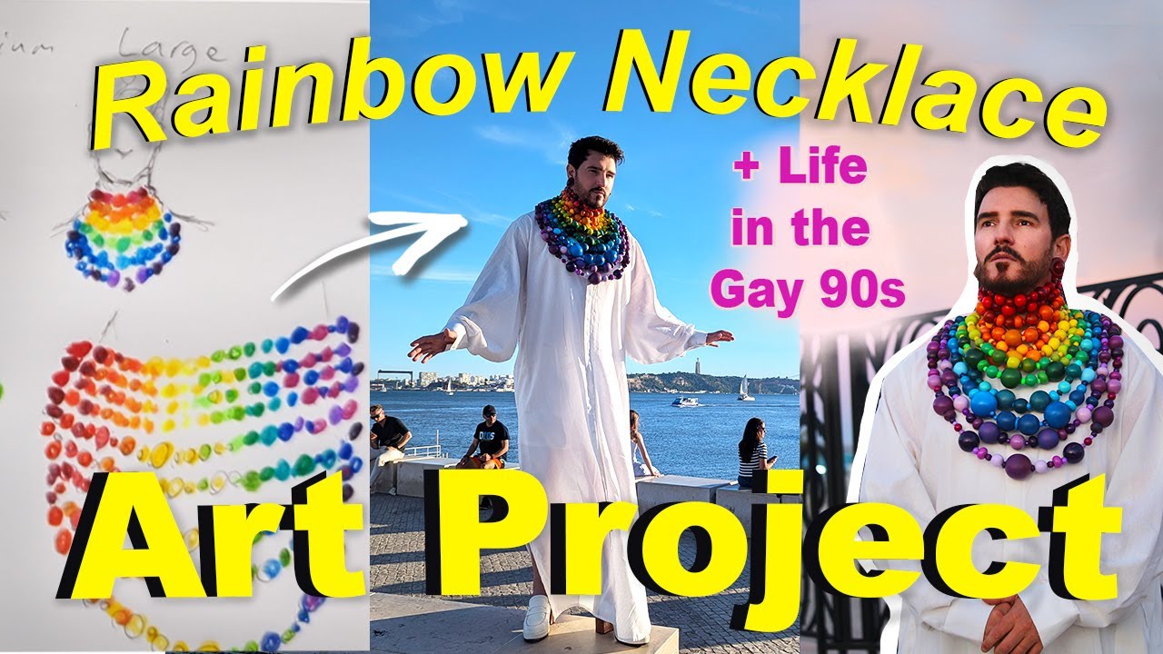 DIY Rainbow Necklace and 90s LGBT storytime - YouTube