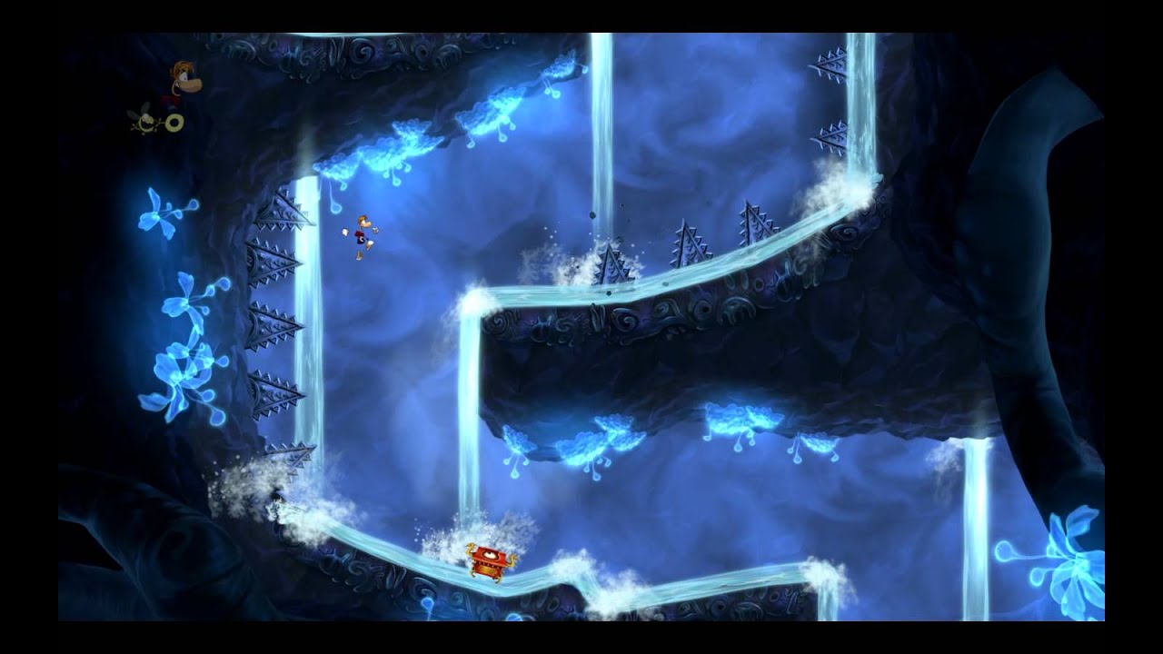 Rayman Origins : Tricky treasure temple ( treasure chase ) - YouTube