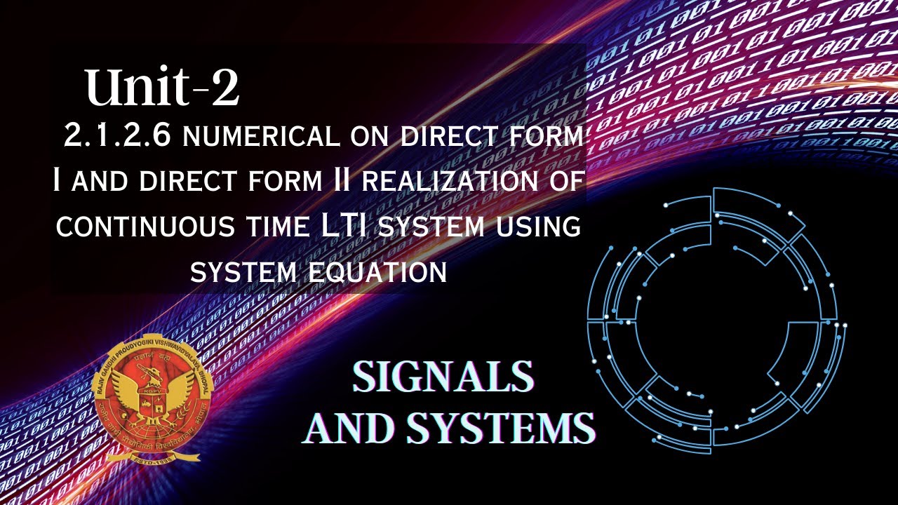 2.1.2.6 Numerical | Unit 2 | EC402 | Signals & Systems | RGPV - YouTube