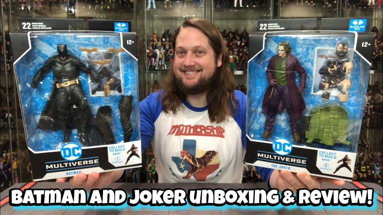Batman & Joker Dark Knight Trilogy DC Multiverse Unboxing & Review ...