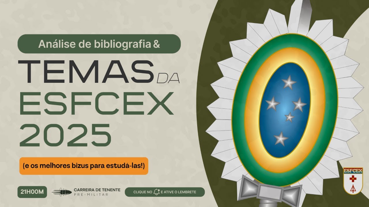 Analise comigo: Saiu a NOVA BIBLIOGRAFIA do concurso da ESFCEx 2025 ...