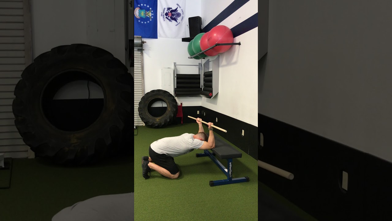 Bench T Spine Mobilization - YouTube