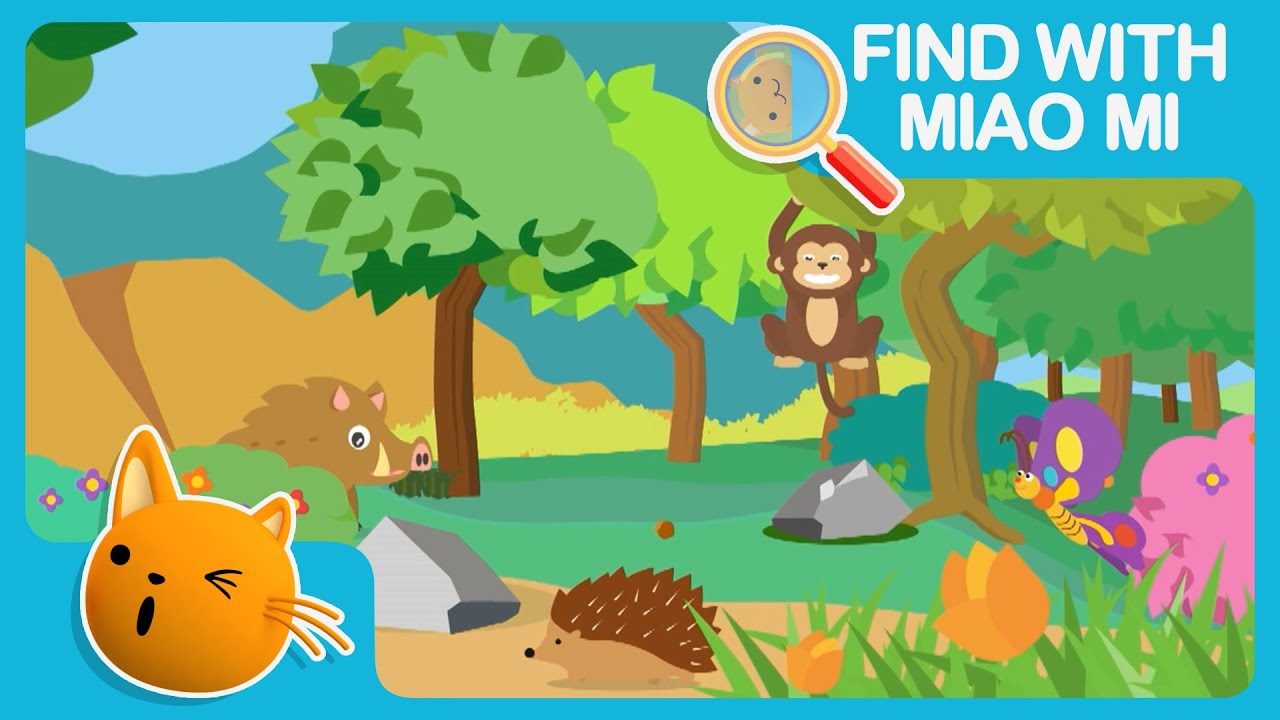 Find with Miao Mi - Butterfly and Squirrel | Learn Mandarin | Learning ...