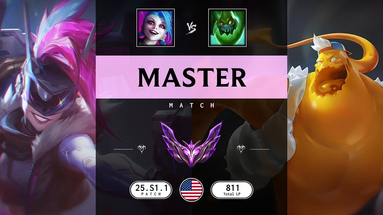 Master Match: Super Jinx vs Super Zac - NA server Patch 25.S1.1 - YouTube