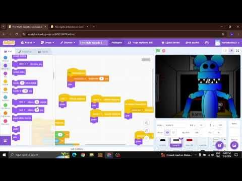 scratch korku oyunu yapımı PART 10(how to make horror game part10) fnaf ...