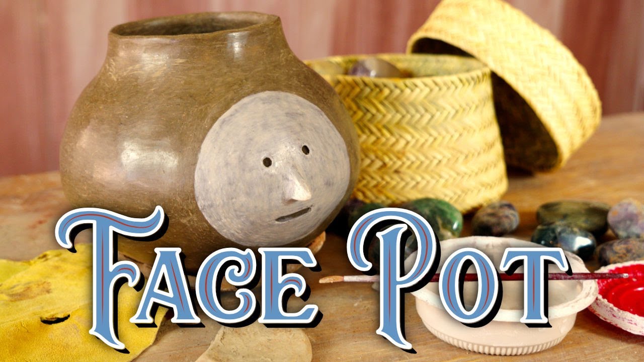 Making a Face Pot With Clay - YouTube