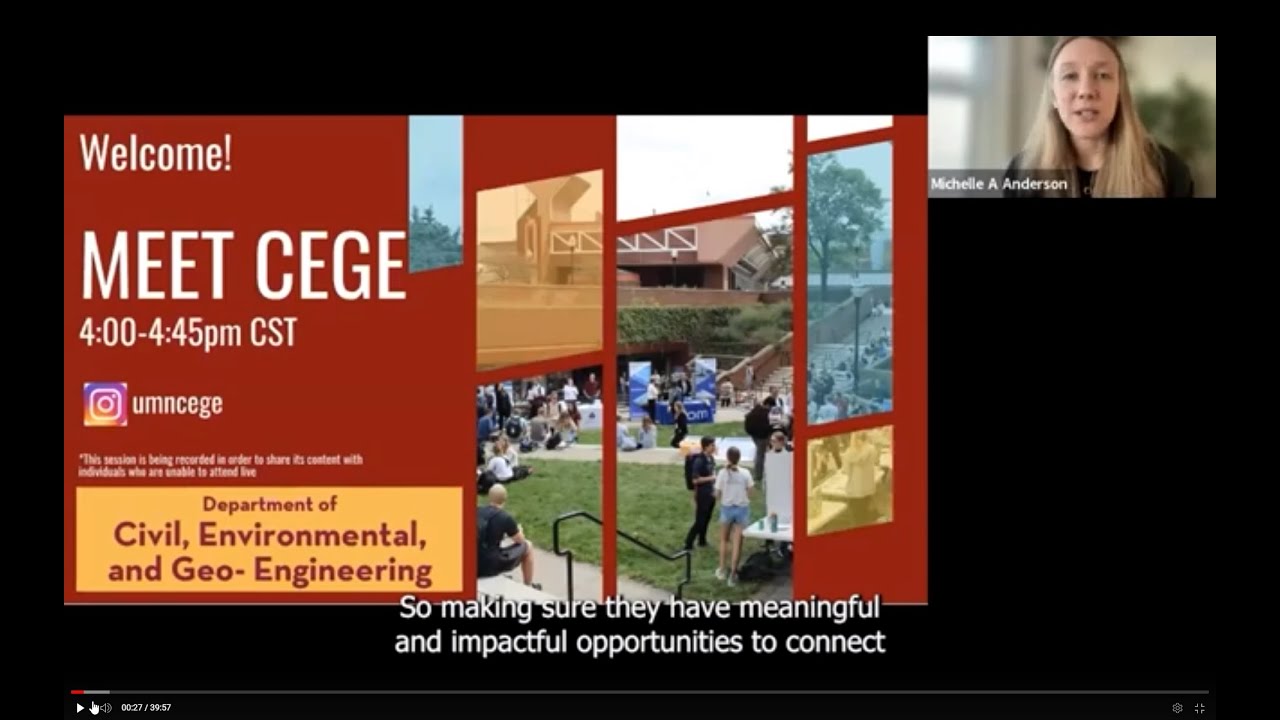 Meet CEGE: Studying civil engineering, environmental engineering, or ...