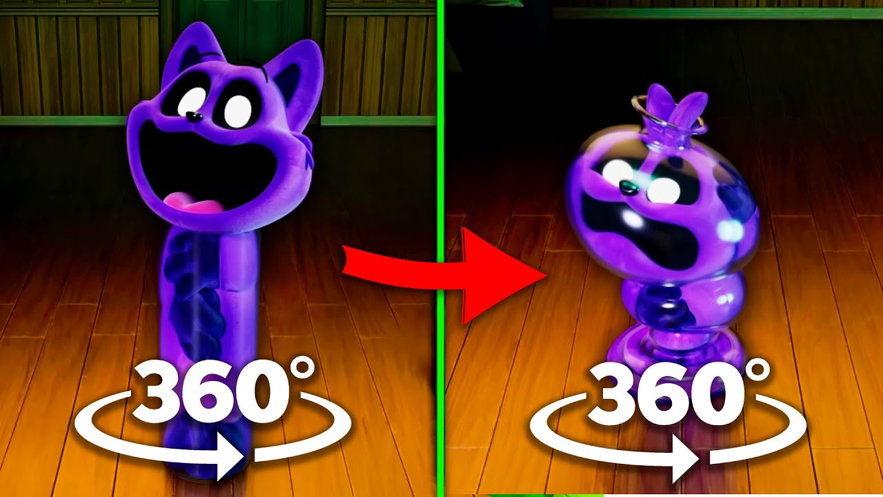 360° VR CATNAP IS WATER POPPY PLAYTIME CHAPTER 3 GH'S ANIMATION - YouTube