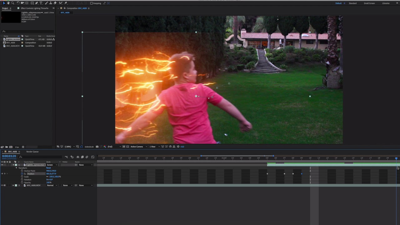 How To Do The Flash Lighting Throw in After Effects l FilmVFX - YouTube