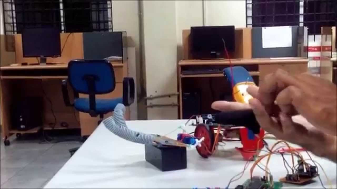 Animatronic arm/ Hand Gesture controlled robot - YouTube