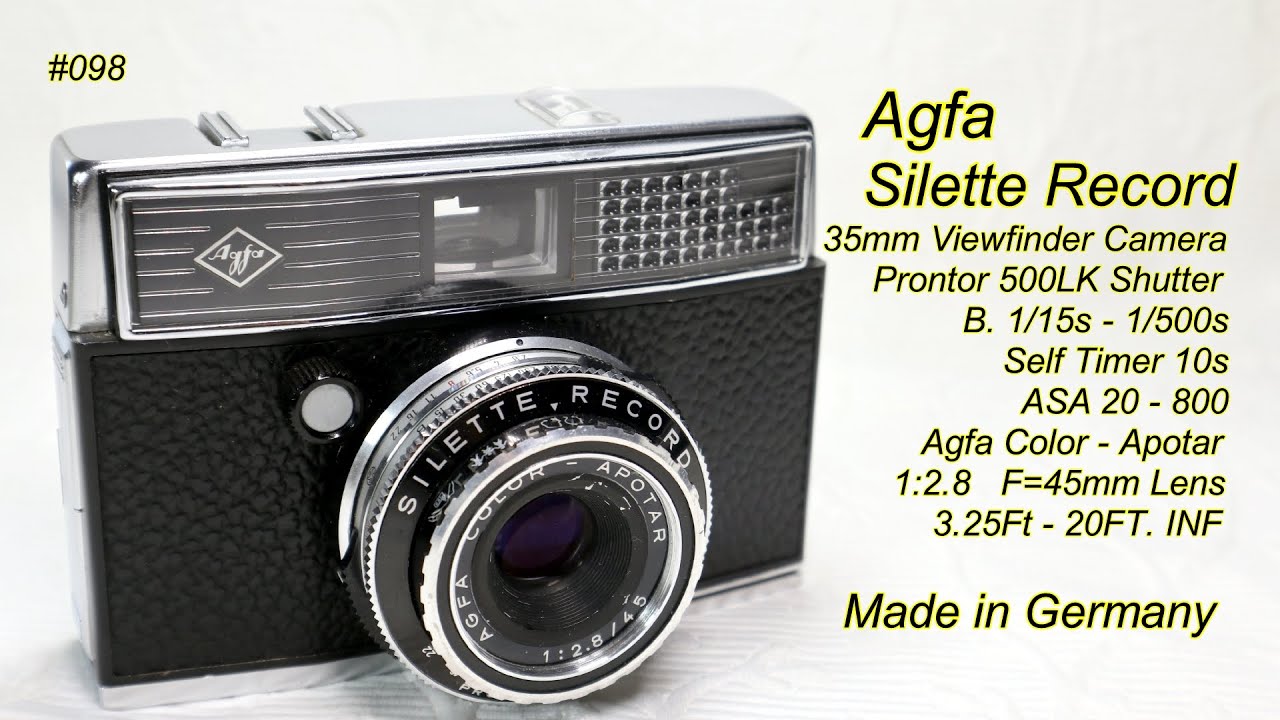 AGFA Silette Record. 1963 - YouTube