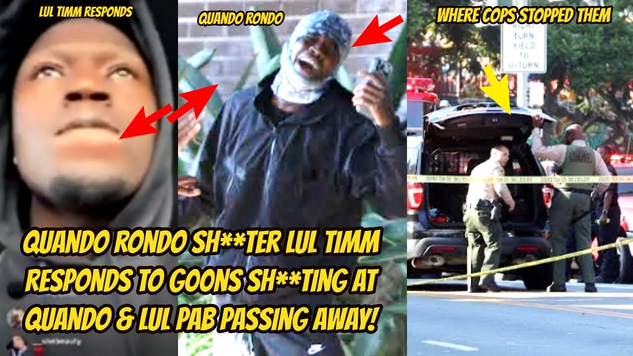 Quando Rondo SH**TER LUL TIMM RESPONDS TO G00NS SH**TING & LUL PAB ...