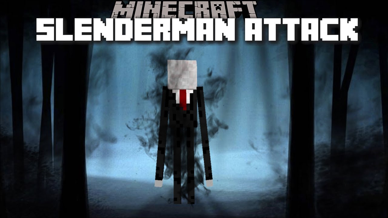 SCARY SLENDERMAN APPEARS IN THE FORREST NEAR OUR HOUSE !! Minecraft ...