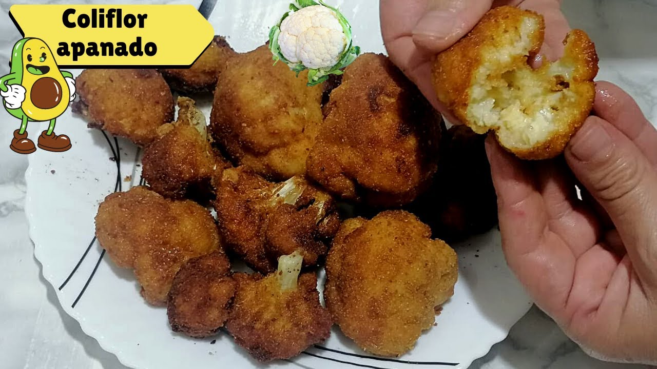 Receta de coliflor apanado fácil solo unos minutos delicioso. - YouTube