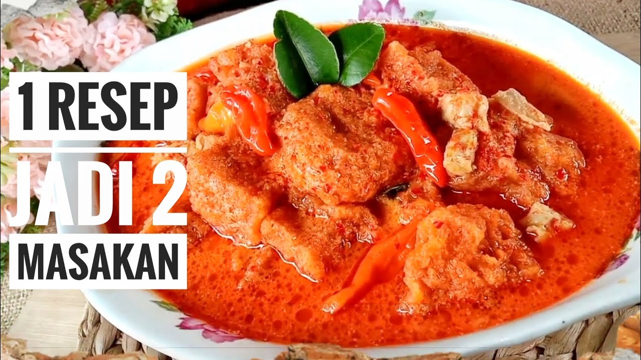 Sambel goreng tempe krecek || Sayur Krecek Tempe kuah santan pelengkap ...