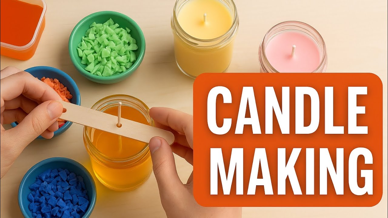 Easy Candle Making for Kids | Fun DIY Candle Tutorial at Home - YouTube