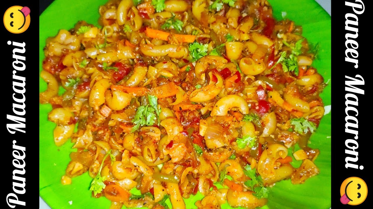 Indian Style Paneer Macaroni Recipe | Macaroni Recipe | Kids Lunch Box ...