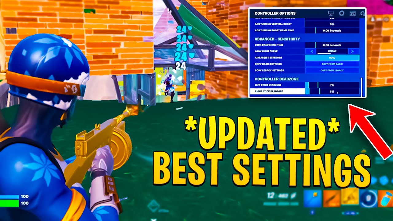 *NEW* Best CONTROLLER Settings + Binds for CHAPTER 4 Season 4 🎮 - YouTube